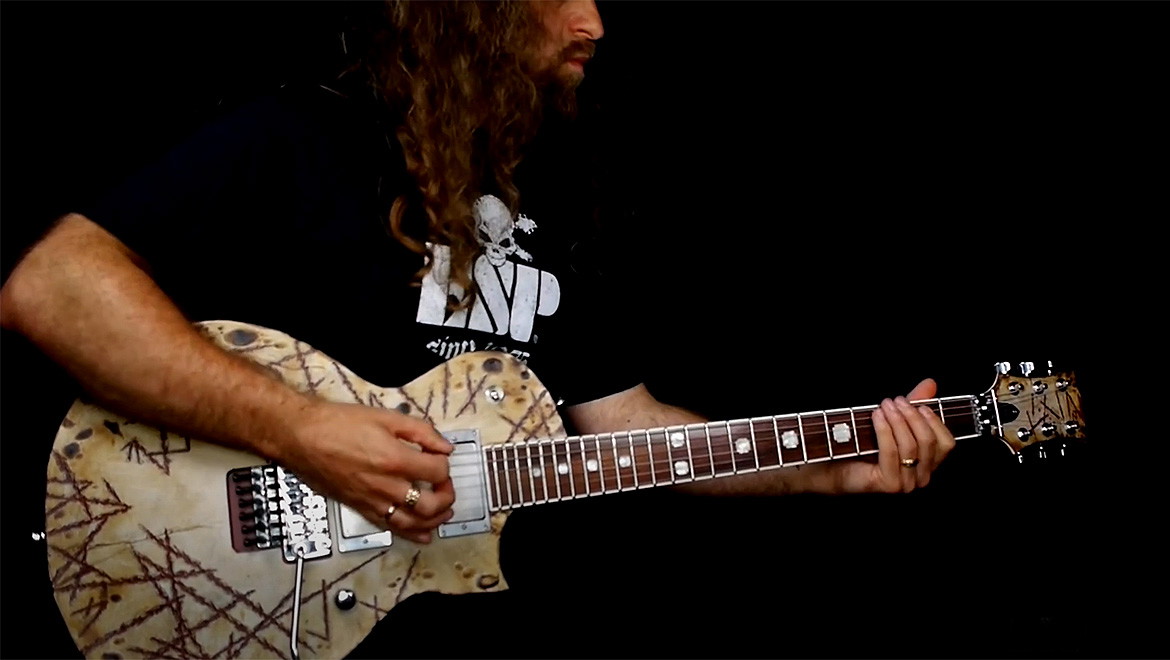 E-II RZK-II Burnt Demo by Jamie Hunt - The ESP Guitar Company