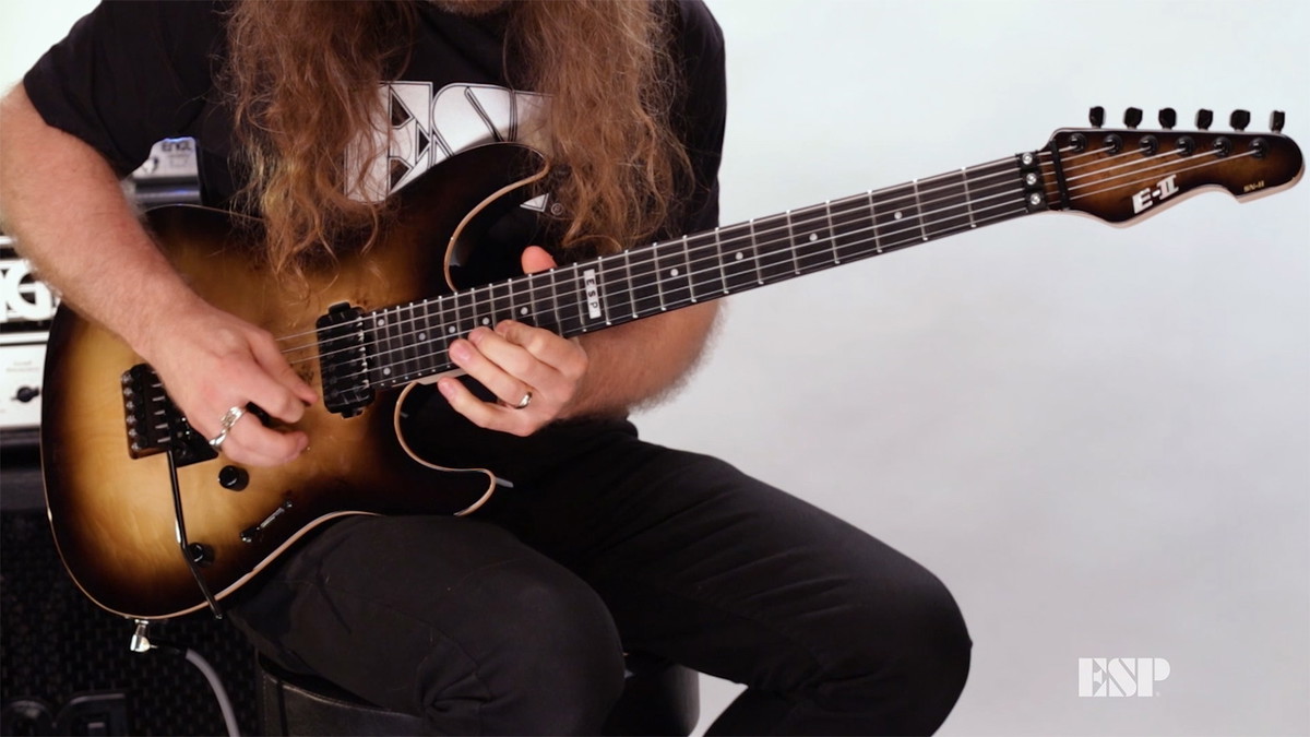 E-II SN-II Nebula Black Burst Demo by Jamie Hunt - The ESP Guitar Company