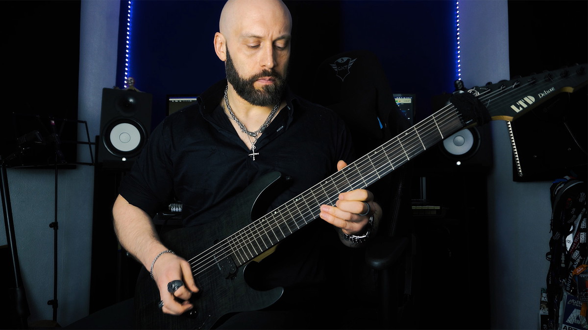 Ghul (Mayhem/Veile) on the LTD Deluxe M-1008 Multi-Scale - The ESP ...