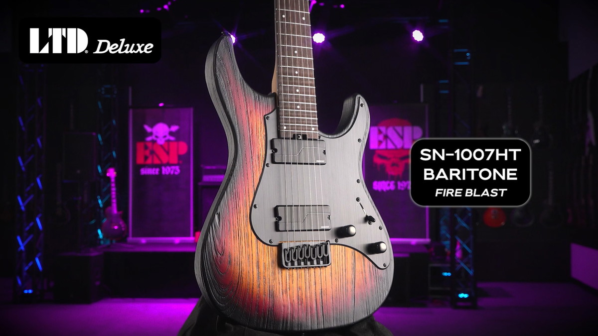 LTD Deluxe SN-1007HT Baritone Demo by Kazuki Tokaji - The ESP Guitar ...