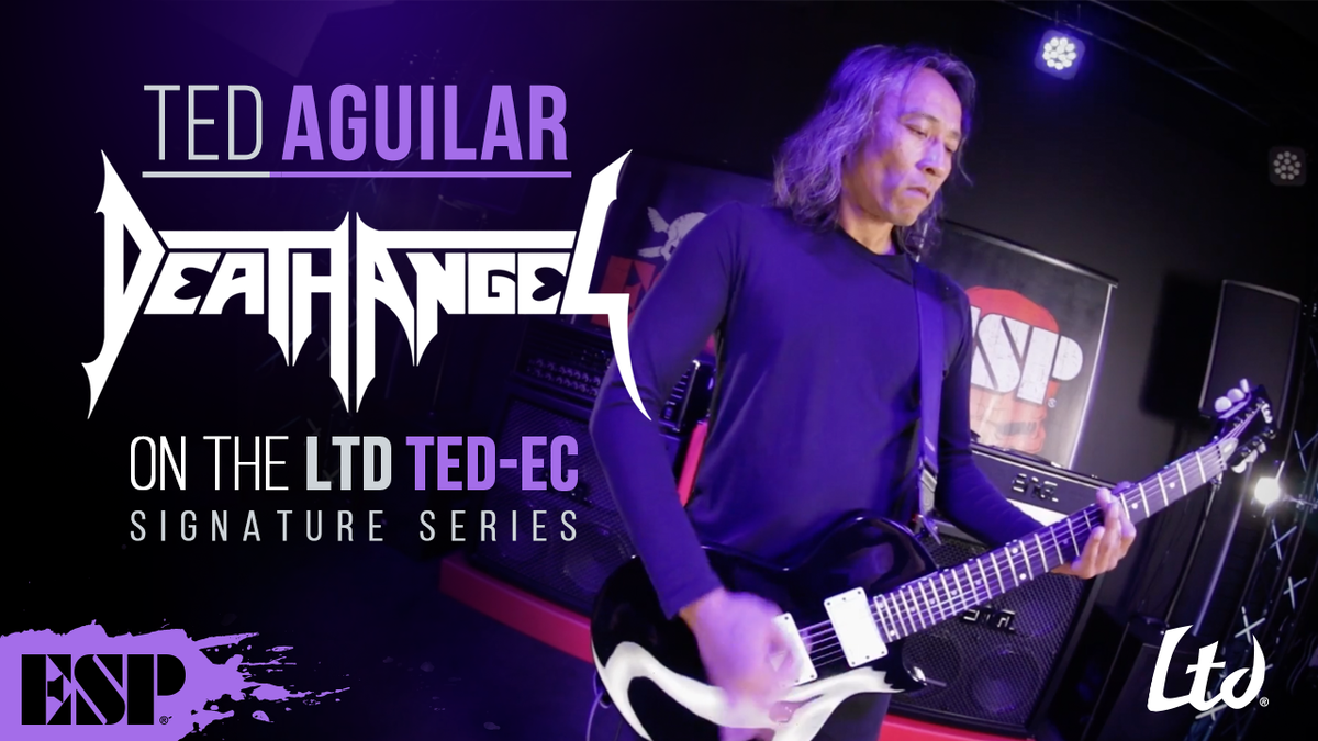 Ted Aguilar (Death Angel) on the LTD Signature Series TED-EC - The ESP ...