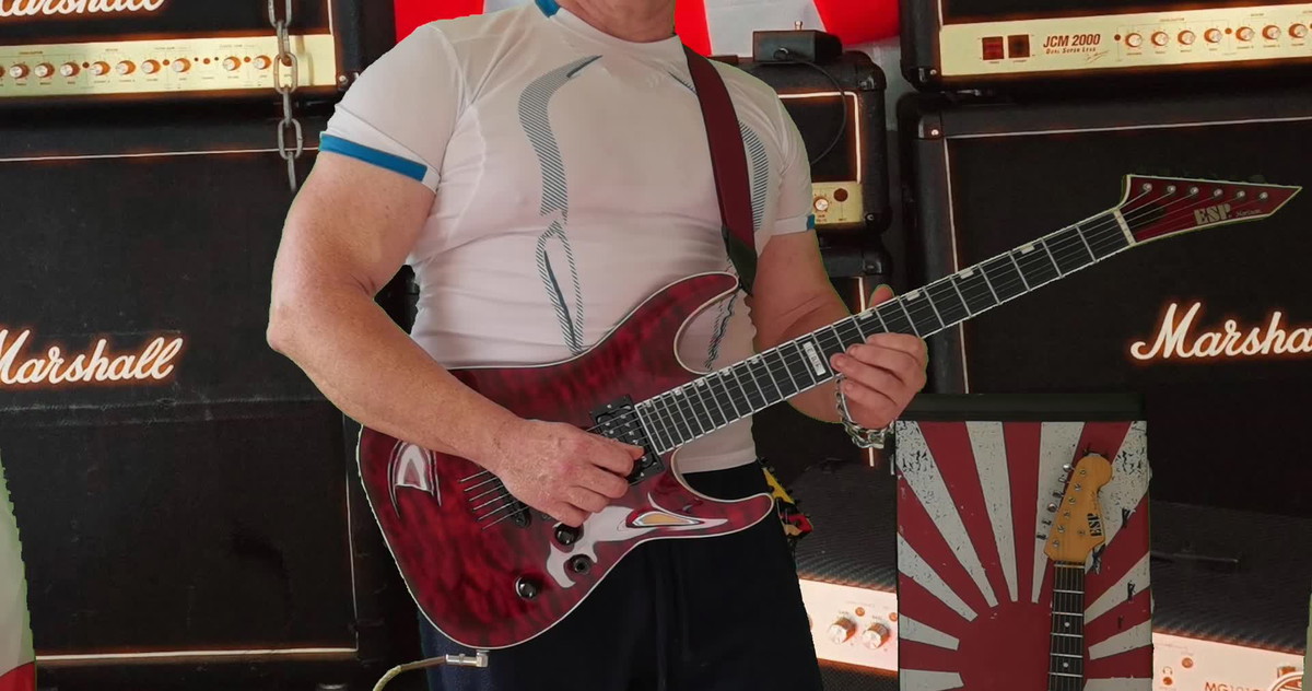 Solo from my latest recording with two ESPs,a Kamikaze and a Horizon ...