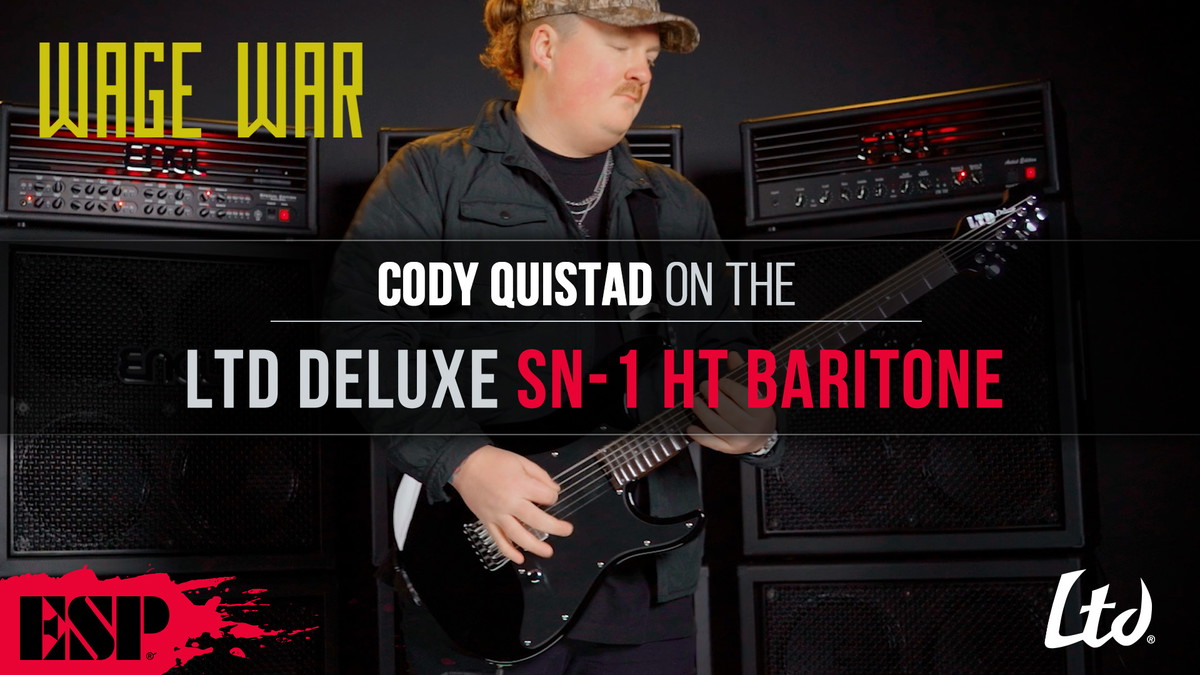 Cody Quistad (Wage War) on the LTD Deluxe SN-1 HT Baritone - The ESP ...