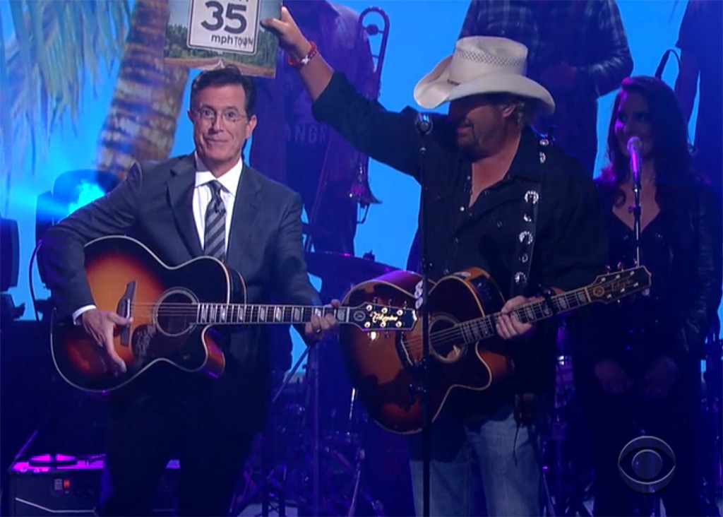 Toby Keith on The Late Show w/Stephen Colbert - Takamine