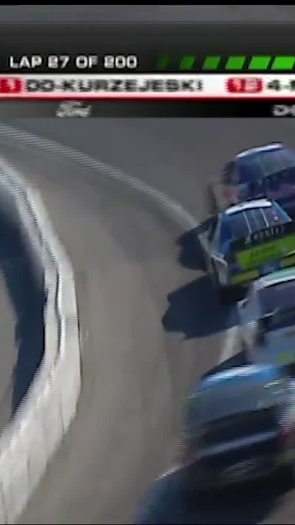 2008 ARCA Toledo - Scott Speed and Ricky Stenhouse Jr tangle for the ...